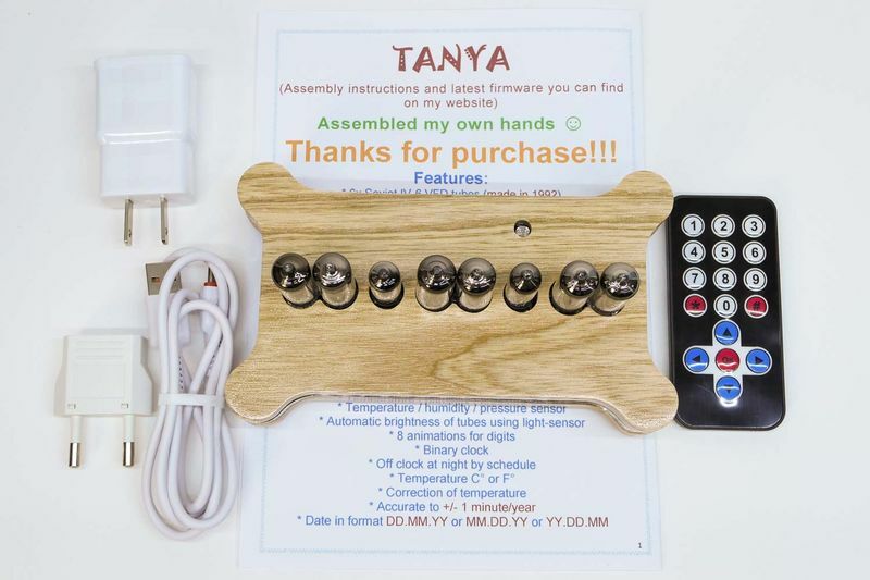 Tanya VFD IV-6 desk clock